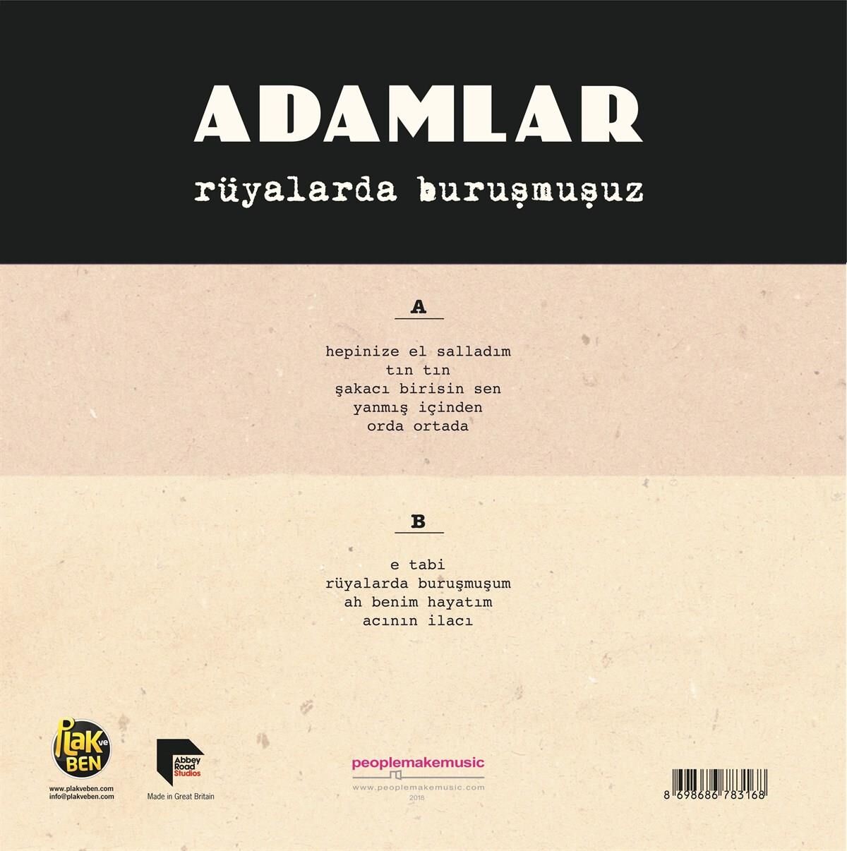 Adamlar Rüyalarda Buruşmuşuz - Plak I Plak Cenneti